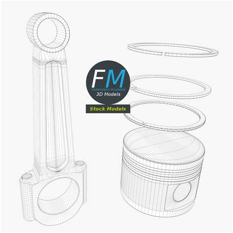3d Model Engine Piston