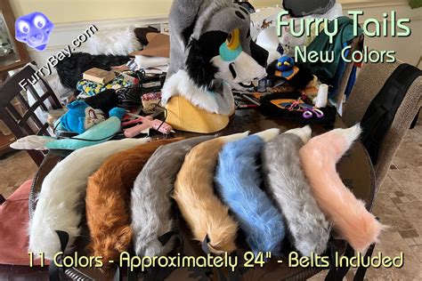 Furry Tails With Tips 14 Colors Approximately 24 Plus New