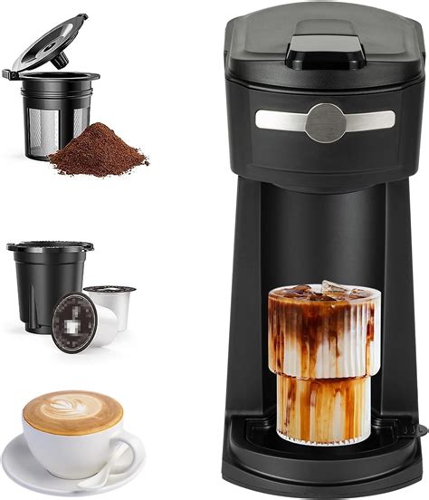 Single Serve K Cup Coffee Maker 2 In 1machine6 To 14 0z Brew Sizes