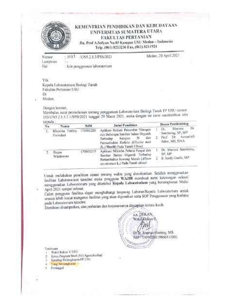 Surat Ijin Lab Bagus Pdf
