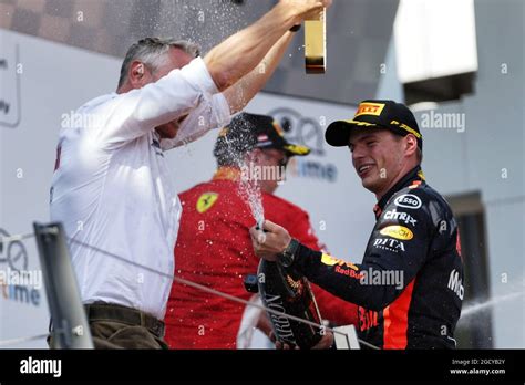 Race Winner Max Verstappen Nld Red Bull Racing Celebrates On The