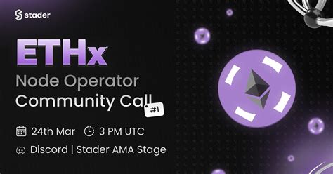 ethx node operator community call 1 r staderlabs official