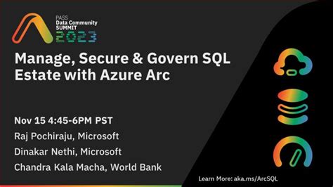 Lance Wright On Linkedin Passdatasummit Sqlserver Azure Azurearc
