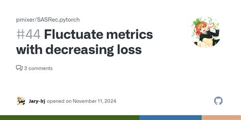Fluctuate Metrics With Decreasing Loss Issue Pmixer SASRec Pytorch GitHub