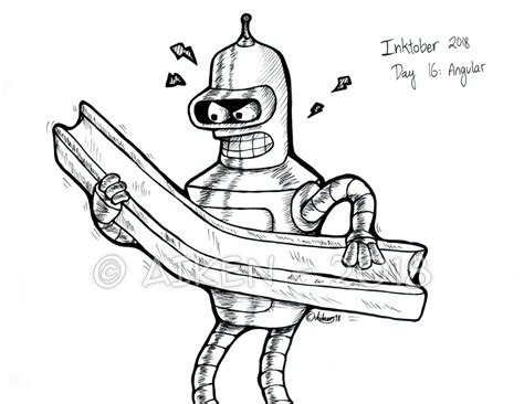 Inktober Day 16 Angular By Pajulammas On Deviantart