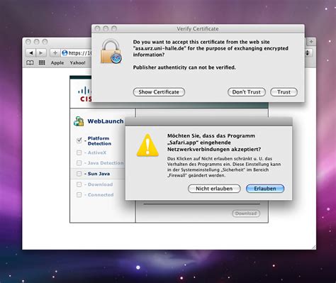 Mac Os X Mit Cisco Anyconnect Client Alt