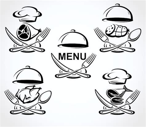 Premium Vector Restaurant Elements Set Collection Icon Restaurant Vector