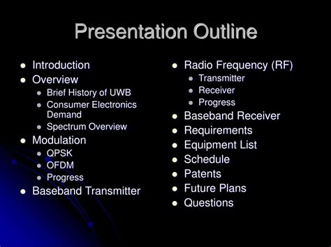 PPT Ultra Wideband Research And Implementation PowerPoint Presentation ID 558524