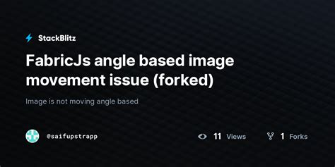 Fabricjs Angle Based Image Movement Issue Forked Stackblitz