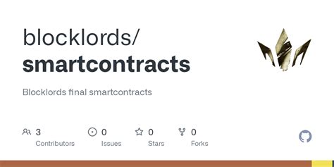 GitHub Blocklords Smartcontracts Blocklords Final Smartcontracts