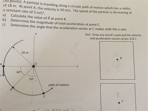 Solved A Particle Is Travelling Along A Circular Path Of Chegg
