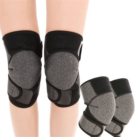 Pokeat 2pcs Tourmaline Self Heating Knee Pads Support Knee