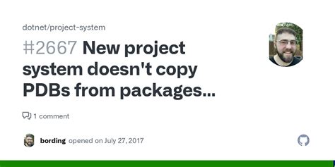 New Project System Doesnt Copy Pdbs From Packages When Targeting Net Framework · Issue 2667