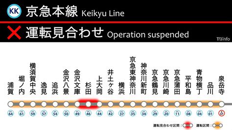 【人身事故】京急線・屏風浦〜杉田駅間で人身事故！上大岡〜金沢文庫間で運転見合わせ！828現場の状況を画像で！｜ゆるログ