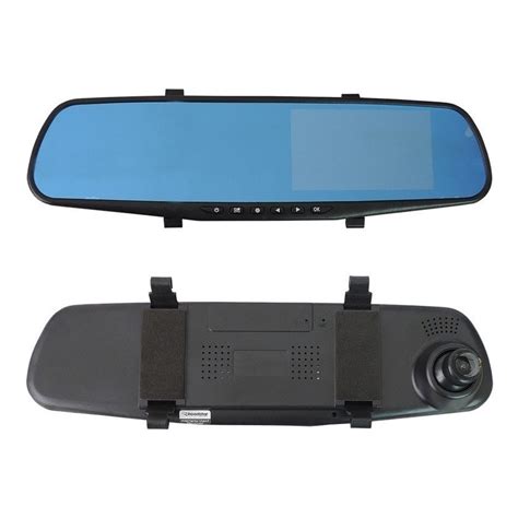 Retrovisor Com Câmera De Ré E Frontal Tela 43 Rs510br Dvr Resolução 1080p Visão Dupla Grava