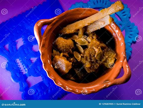 Pumpkin Dessert Calabaza Ofrenda Dia De Muertos Stock Image Image