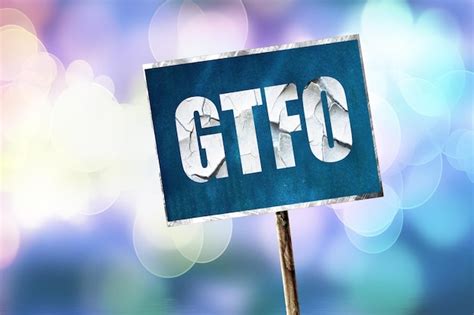 Gtfo Internet Slang Premium Ai Generated Image