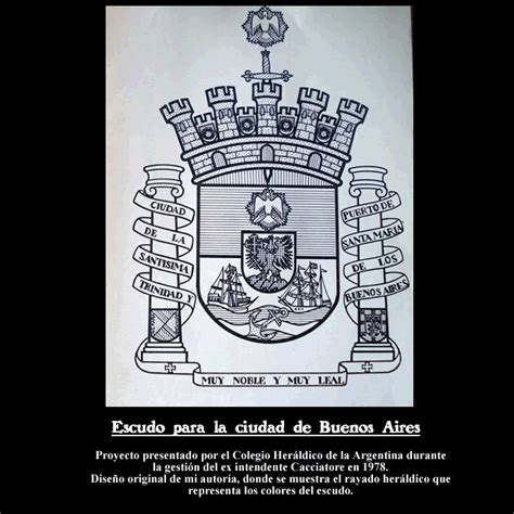 Heráldica en la Argentina Proyecto de escudo para la ciudad de Buenos