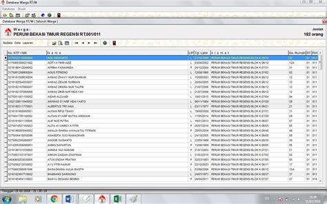 Contoh Data Penduduk Rt Excel 46 Koleksi Gambar
