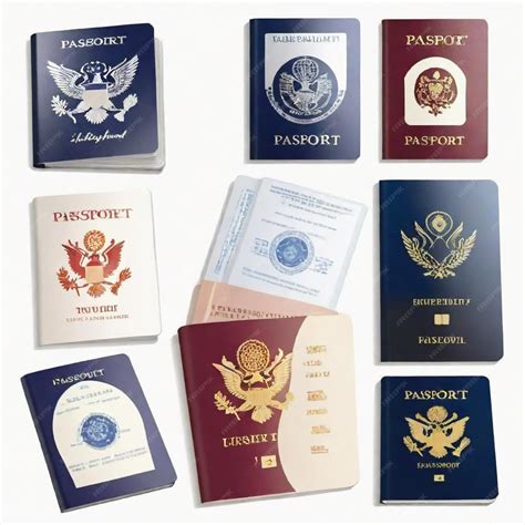 Passport Detailed Vector Set Premium Ai Generated Vector