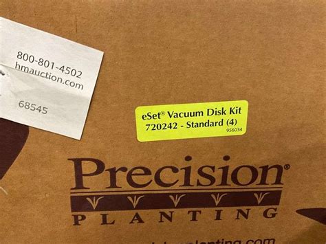 New Unused Precision Planting Eset Vacuum Disk Kit Hamilton Maring Auction Group