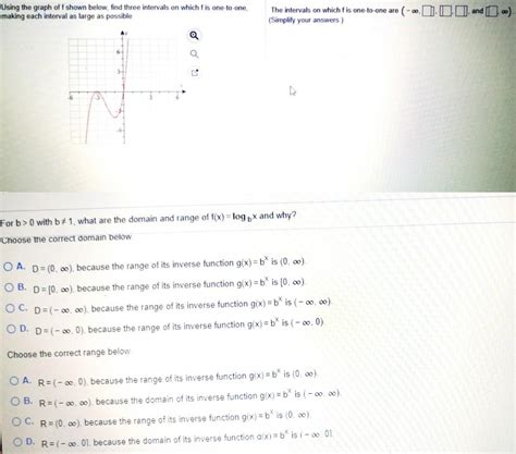 solved using the graph off shown below find three intervals
