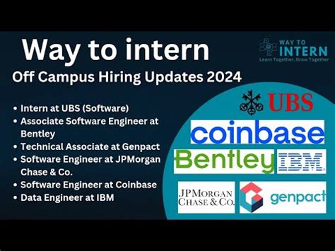 Hiring Updates Freshers Hiring 2024 Way To Intern YouTube