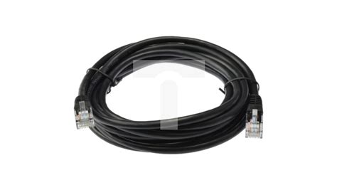 Patchcord UTP Kat E Kabel Sieciowy LAN X RJ Linka Czarny M SPEC KABLE TIM SA