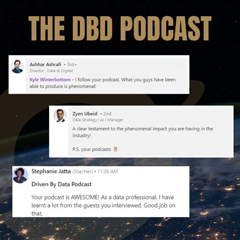 driven by data the podcast on linkedin dbdpodcast dataanalytics