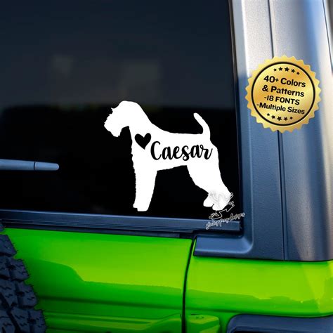 Personalized Airedale Decal For Cars Tumblers Laptops And More