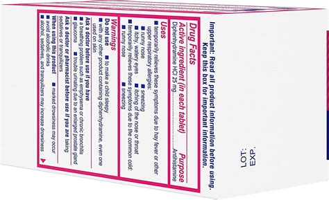 Benadryl Ultratabs Antihistamine Allergy Relief Medicine 100 Ct