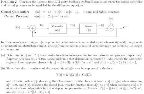 Solved Problem Consider The Discrete Time Lti Chegg