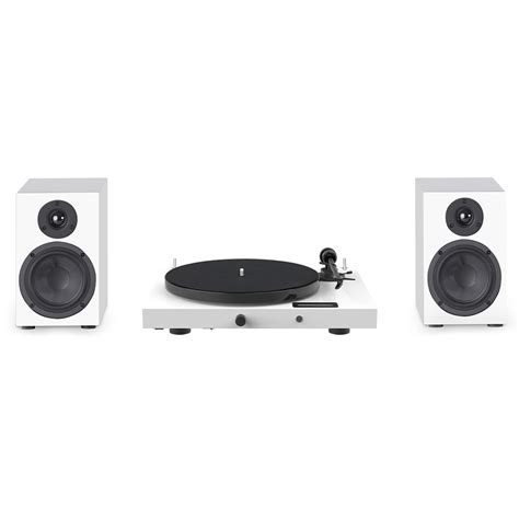 Pro Ject Juke Box E1 Set Turntable And Speaker Set White Adams And