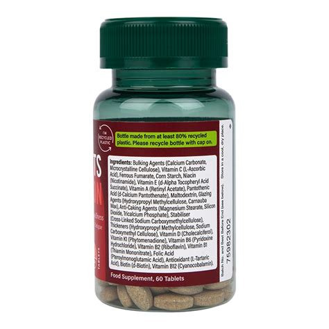 Holland And Barrett Multivitamins And Iron 60 Tablets Holland And Barrett Sg