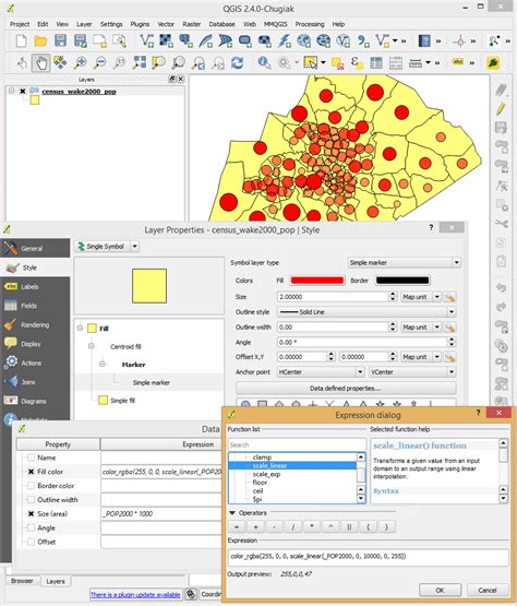 Qgis How To Create A Gradient Color Expression In Data Defined