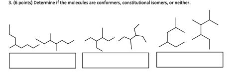 Solved 3 6 Points Determine If The Molecules Are