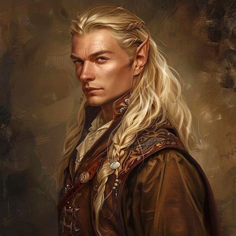 Elf Npc Character Portrait Dnd