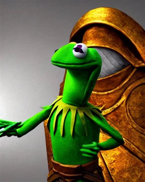 Stylized Artistic Render of Kermit the Frog wearing | Stable Diffusion | OpenArt