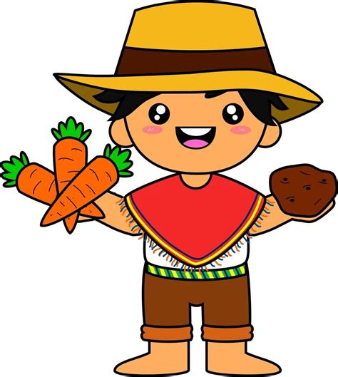 Campesino Dibujo Animado Dibujos Del Dia Del Campesino Imagenes De
