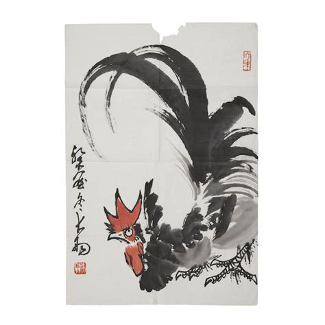 Bonhams Chen Dayu 1912 2001 Rooster 1993
