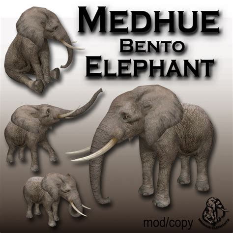 Second Life Marketplace Medhue Elephant Bento