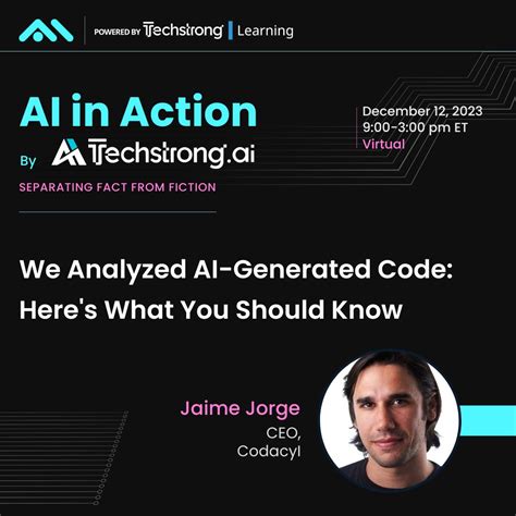 Codacy On Linkedin Aiinaction23 Ai