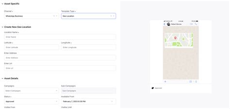 Create A Geo Location Template For Whatsapp Business Sprinklr Help
