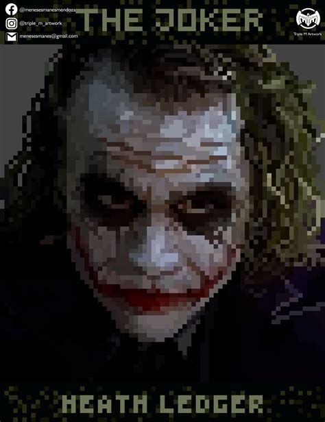Artstation Joker Heath Pixel Art