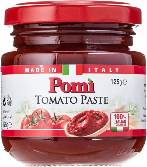 Pomi Tomato Paste, Made from 100% Fresh Italian Tomatoes - 125 g: Buy ...