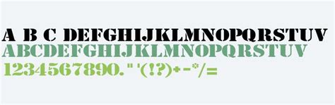 Gi Stencil Fonts Free Download Onlinewebfontscom