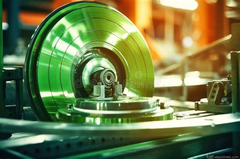 Photo Of A Precision Cutting Tool In Action On A Metal Workpiece