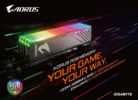 Начались поставки наборов модулей памяти Gigabyte Aorus RGB, включающих ...