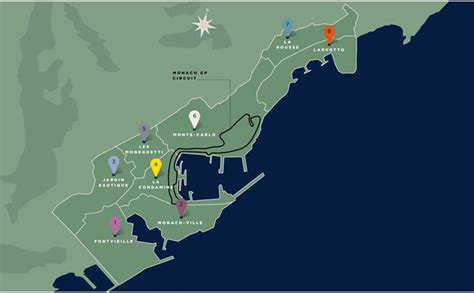 Monaco Map New Year Composition Map Of Monaco Of Snow And Fir Trees
