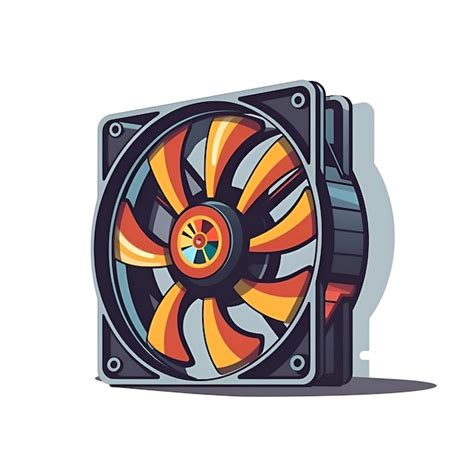 premium ai image cooling fan isolated on a white background cooler